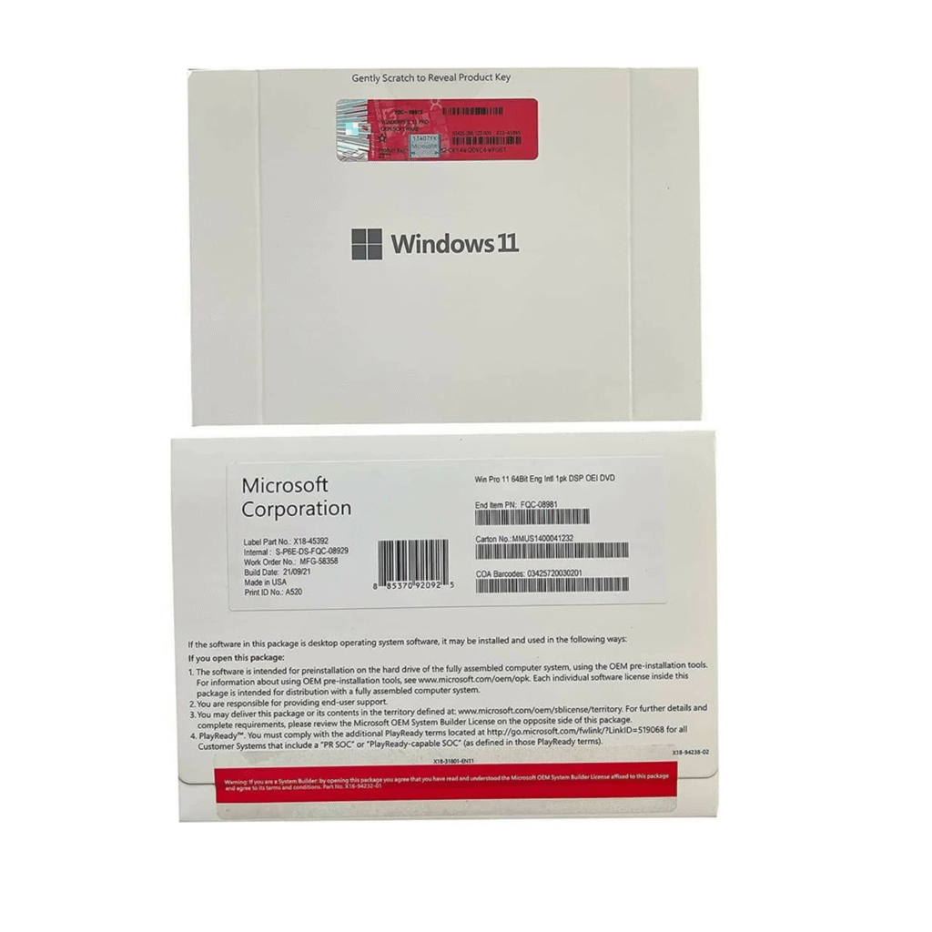 Windows 11 Pro OEM | Digital License Key | Lifetime Activation | For 1 ...